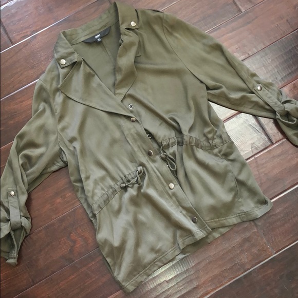 Mossimo Supply Co. | Jackets & Coats | Army Green Military Inspired ...